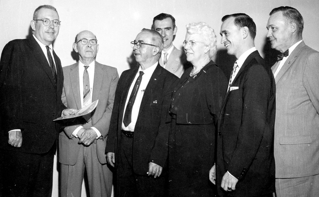 Charter members of Typographical Union Honored at Banquet in 1960 ...